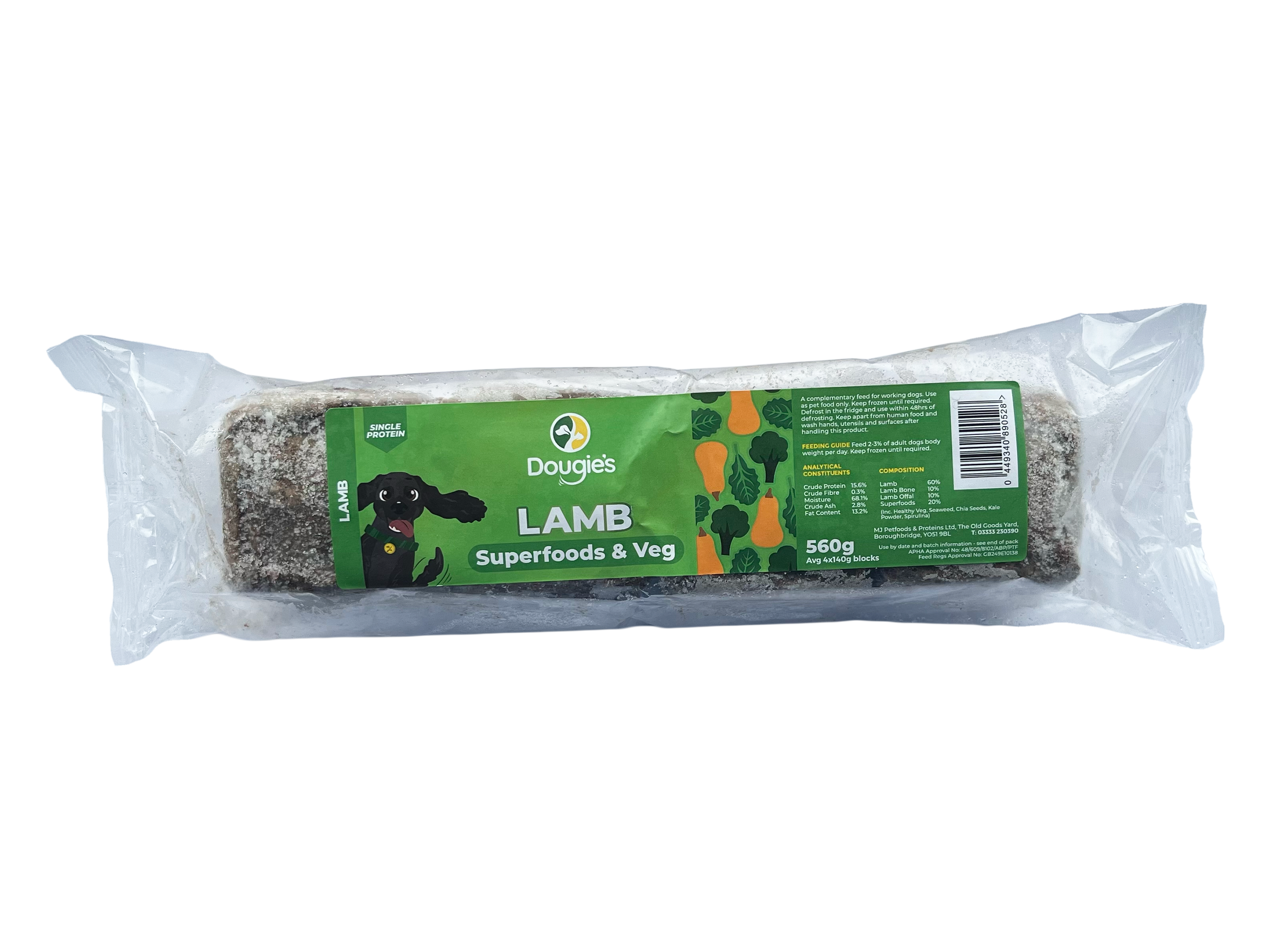 Dougies - Lamb with Superfood Mince 560g – Lay Down The Raw